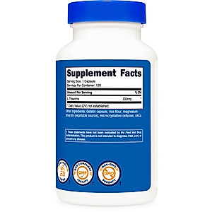 Nutricost L-Theanine 200mg, 120 Capsules, Double Strength - Non-GMO, Gluten Free