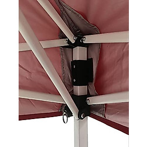 FDMASK 4' x 6' Instant Canopy Outdoor Shade Shelter, Brilliant Red