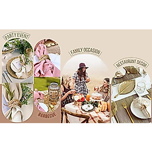 TAGREE Wicker Napkin Rings Set of 12, Woven Napkin Rings, Napkin Rings Bulk for Dinning Table, Easter Napkin Rings Set of 12, Farmhouse Napkin Rings, Rustic Napkin Rings