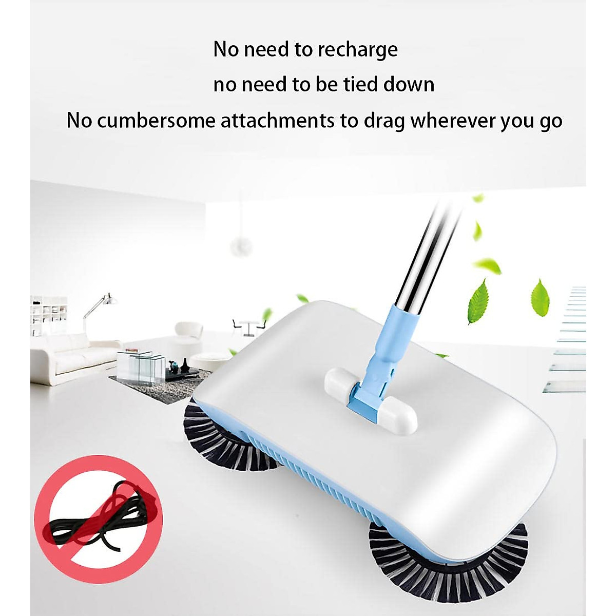 FEMUN,Broom and Dustpan,Broom and Dustpan Set,Broom with Dustpan Combo Set,Broom/mop/dust pan 3 in 1,Sweeping and Mopping in one,Hand Sweepers - Suitable for Home, Office, Hall, Outdoor