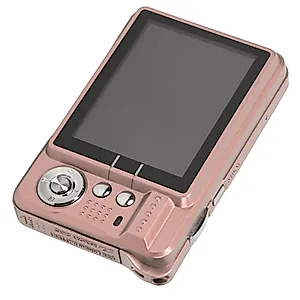 Digital Camera, Builtin 4K Antishake Rechargeable Compact Camera with Fill Light for Photography (Pink)