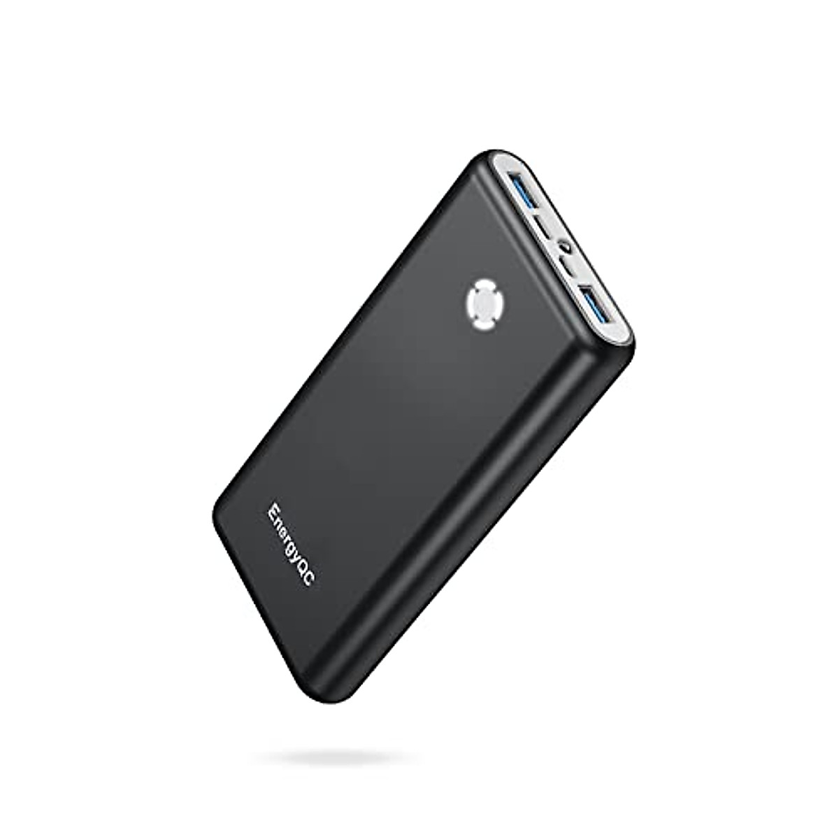 EnergyQC Pilot X7 Portable Charger,20000mAh 18W PD Fast Charging Power Bank,USB C Input/Output Battery Pack with LED Flashlight for iPhone,Samsung and More - Black