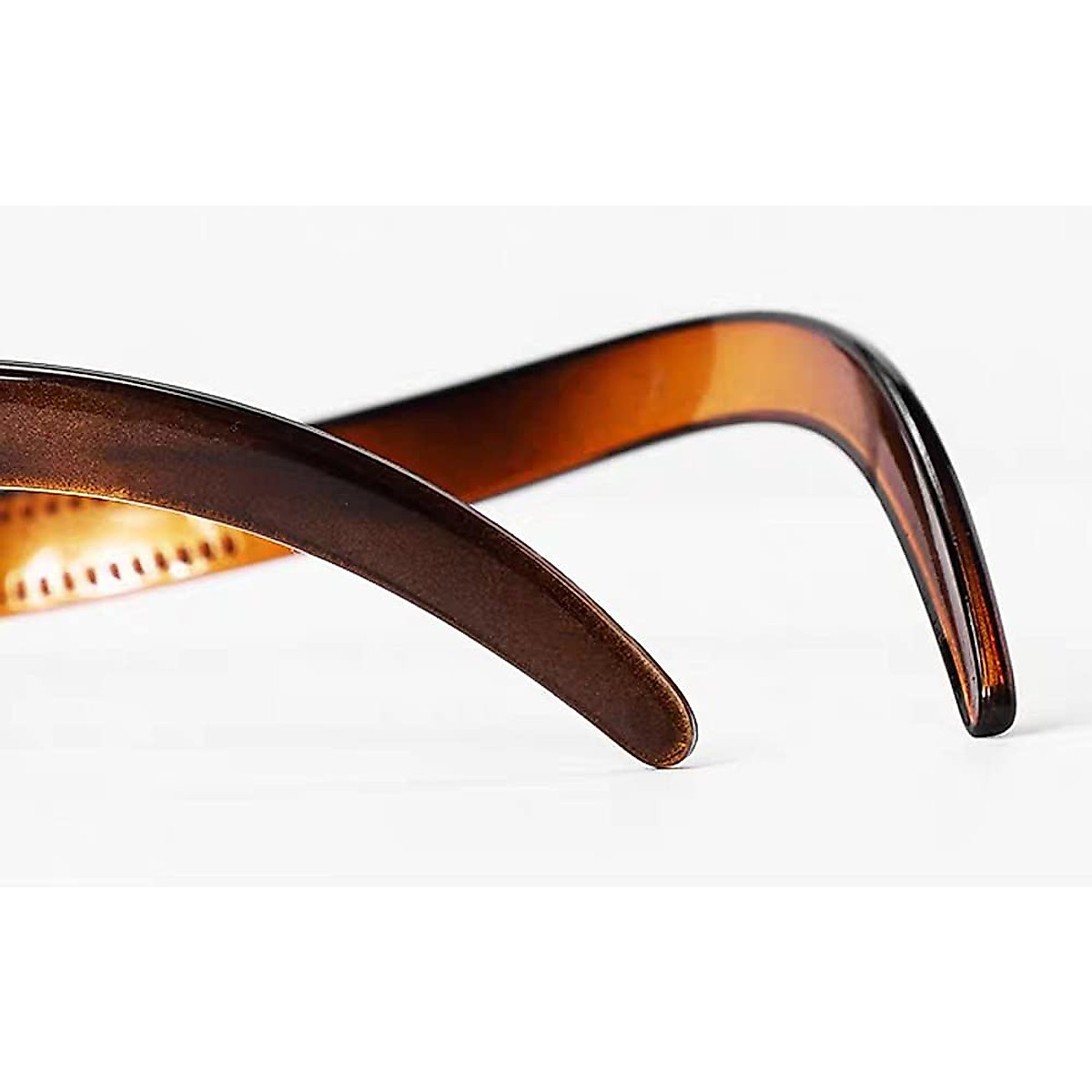 BIKCZEWIN 2PCS Plastic Flex No Pressure Headbands Teeth Comb Skinny Hair Loop for Women Girls with Glasses