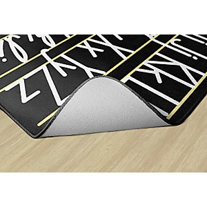 Flagship Carpets Handwriting Samplers ABC Children's Floor Area Rug for Indoor Classroom or Home Learning Area, Kids Room or Educational Play Mat, 7'6" x 12', Rectangle