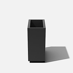 Veradek Block Series Span Plastic Planter - Tall Rectangular Planter for Indoor or Outdoor Patio/Porch | Durable All-Weather with Removable Insert Bucket | Modern Design for Plants, Flowers, Garden