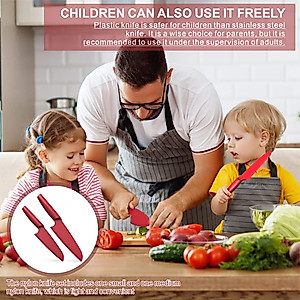 SWIBINJIT Nylon Knife | Plastic Knife Safe for Kids | 2 Piece set 11” and 9” | Nylon Knife Set for Cutting Fruits, Veggies and Bread | kids Nylon Knife for Nonstick Pans
