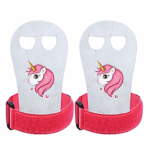 Gymnastics Hand Grips Athletic Gymnastics Bar Grips Gymnastics Gloves for Girls Kids Youth Bars Lifting Yoga Gym Home, Pink Style (S)