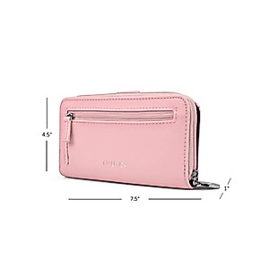 Nautica Be Shore Womens Wallet RFID Blocking Zip Around Clutch (Aloha (Pink))