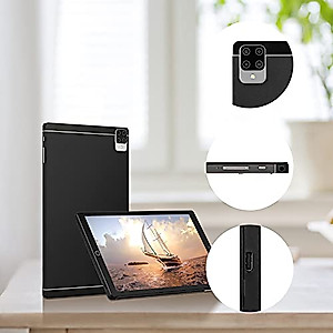 New Metal 10.1 Inch Four Camera HD Tablet WiFi Bluetooth Android Voice Call Game Tablet Supports SIM Communication Function, Front and Rear Dual Cameras
