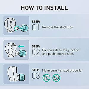 Memory Foam Tips for Sony WF-1000XM4 / WF-1000XM3, Anti-Slip Replacement Ear Tips for Sony True Wireless Earphones，Fit in The Charging Case, Perfect Noise Cancellation, 3 Pairs (Medium, Black)