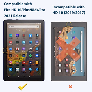Mao Yeye 2 Pack [Anti-Blue Light] Screen Protector for Amazon Fire HD 10/Fire HD 10 Plus/Fire HD 10 Kids/Fire HD 10 Kids Pro Tablet. Eye Care & Eyestrain Relief