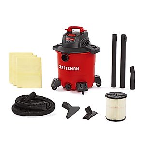 CRAFTSMAN CMXEVBE17590 9 Gallon 4.25 Peak HP Wet/Dry Vac, Portable Shop Vacuum with Attachments and Additional Dust Collection Bags