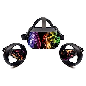 MightySkins Skin for Oculus Quest - Bright Smoke | Protective, Durable, and Unique Vinyl Decal Wrap Cover | Easy to Apply, Remove, and Change Styles | Made in The USA