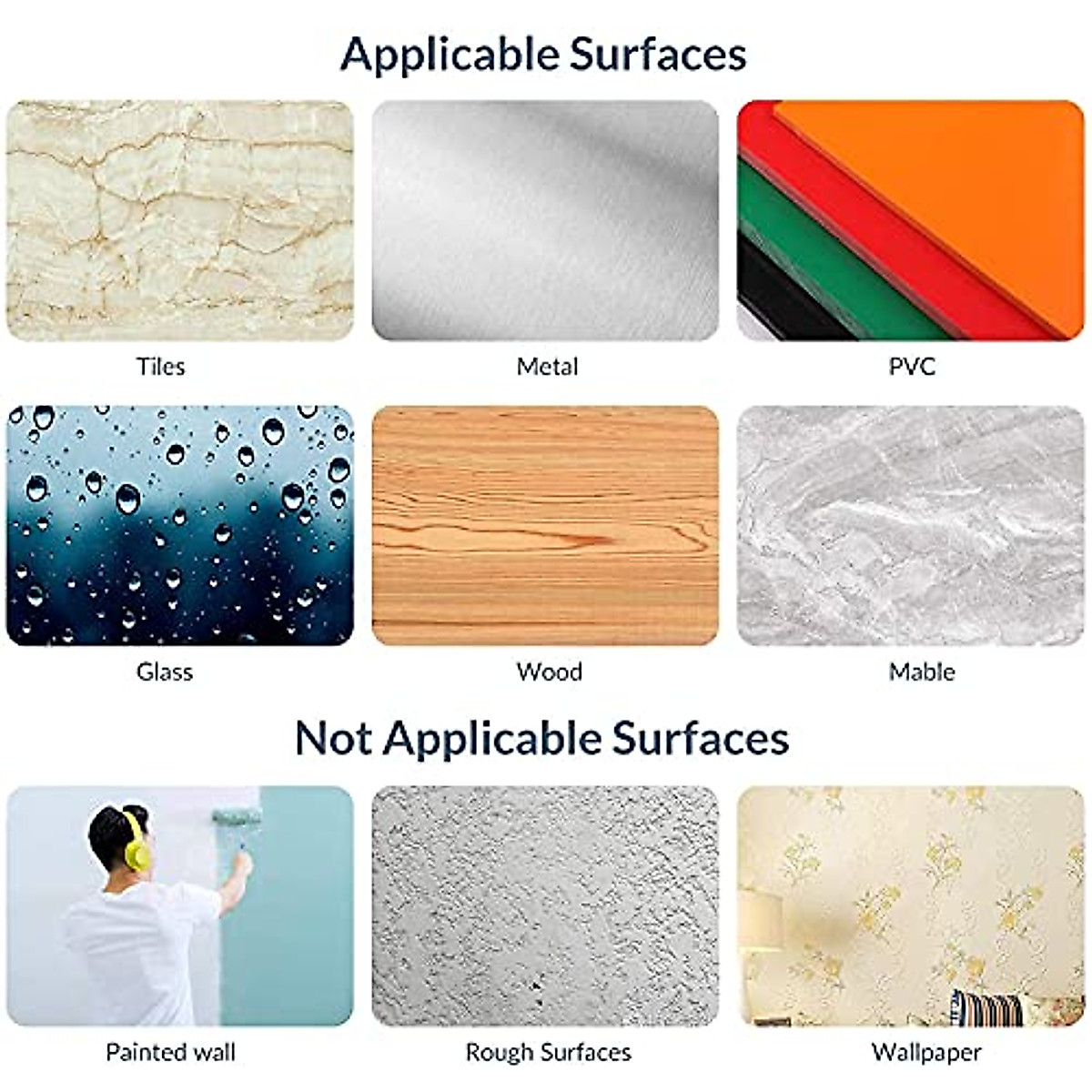 Adhesive Hooks, Heavy Duty Wall Hooks- 44 lb/ 20 kg(Max), Wall Hangers, Transparent Reusable Sticky Hooks, Utility Hooks for Bathroom, Kitchen, Door, Office, Window, Nail Free, Waterproof, Oil-Proof