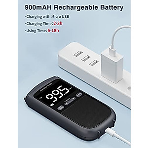 AM FM Walkman Radio:900mAh Rechargeable Portable Transistor Pocket Radio with Best Reception Digital Tuning, LCD Screen,Stereo Earphone Jack, Sleep Timer and Alarm Clock for Jogging,Walking