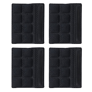 PAXLamb Helmet Chin Padding Kit Bicycle Replacement Universal Foam Pads Chin Set Helmet Cushions for Bike Cycling Motorcycle Helmet (4 Black)