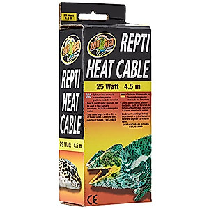 Zoo Med Reptile Heat Cable 25 Watts, 14.75-Feet