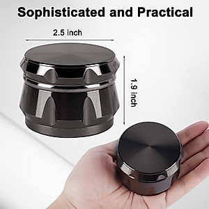 SZBOX Kitchen Grinder,Metal Grinder(2.5 inch,Rose Gold)