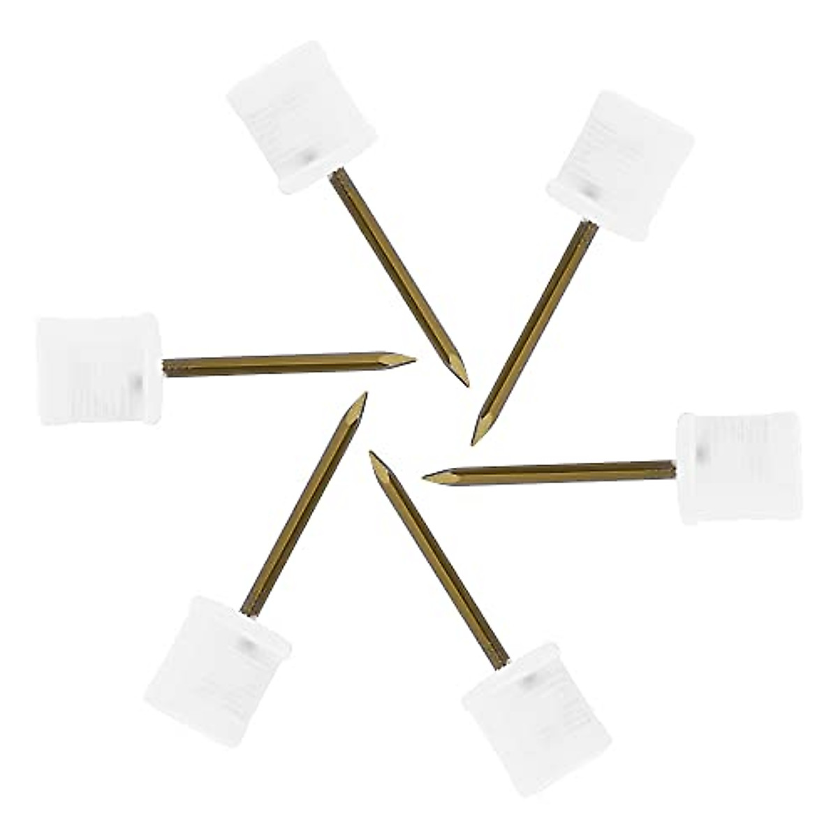 20Pack Archery Target Pins Manganese Steel Target Face Pins 2.5inch Target Nails for Holding Target Face/Paper on Foam Straw Targets (White)