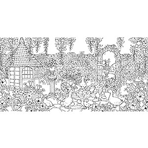 Garden of Fairytale Animals: A Curious Collection of Creatures to Color (Design Originals) Adult Coloring Book with 66 Line Art Designs of a Magical Garden and Whimsical Animals in a Charming Setting