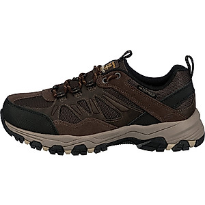 Skechers Men's Selmen-Enago Trail Oxford Hiking Shoe, Chocolate, 11 Extra Wide US