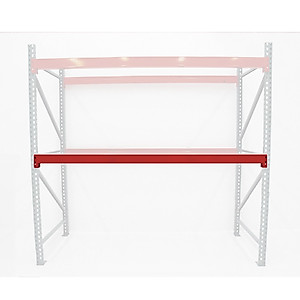 AK Industrial Teardrop Pallet Rack Cross Beam - 108in.L, Model Number AK-RBI-108-4.65