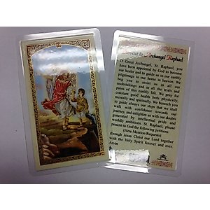 Saint Francis Imports Holy Prayer Cards For the Prayer to The Archangel Raphael in English HC9-532E