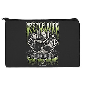 GRAPHICS & MORE Beetlejuice Group Band Pencil Pen Organizer Zipper Pouch Case