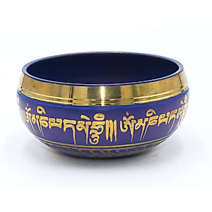 Tibetan Colored Singing Bowl Set-For Meditation, Yoga, Sound Therapy, Spiritual Healing, Prayer, Mind and Body Relaxation (3")