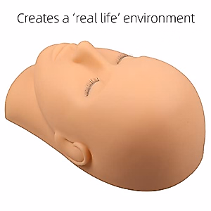 Practice Lash Mannequin Yellow Eyelid Doll Head