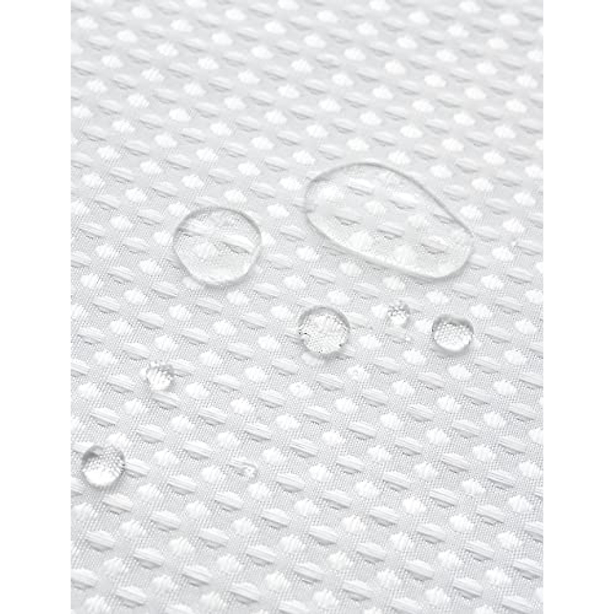 SUMGAR Waffle Weave Shower Curtain Modern White Fabric Hotel Luxury Elegant Polyester Textured Cloth Washable Shower Curtains Set with Hooks for Modern Farmhouse Bathroom 72"x72"