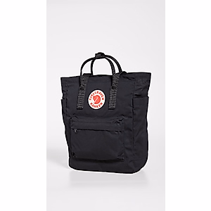 Fjallraven, Kanken Totepack Backpack with 13" Laptop Sleeve for Everyday Use and Travel, Black