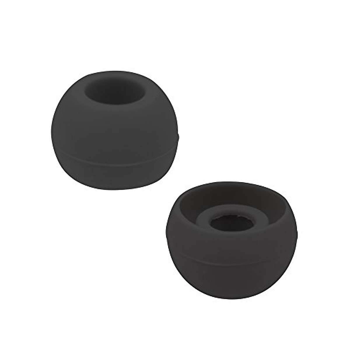 ALXCD Ear Tips for Powerbeats3 Wireless Earphone, SML 3 Sizes 6 Pair Earbud Tips & 2 Pair Double Flange Silicone Replacement Ear Tip Cushion, Fit for Beats Powerbeats 3 Wireless 3 [8 Pair](Black)