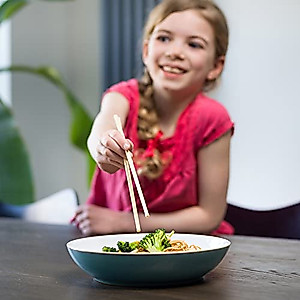 Bamboo Chopsticks Genroku 21cm - 100 Pairs | Sustainable Bamboo | Individually Full Cover Wrapped | Japanese Hashi | Ohashi |