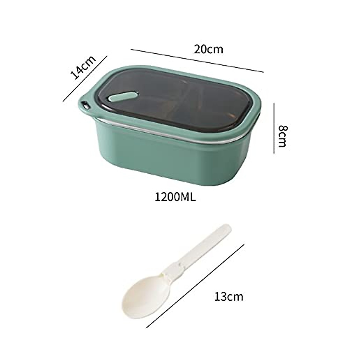 Gigicloud Stainless Steel Bento Box, Portable Lunch Box For Adult Stainless Steel Compartment Sealed Food Storage Containers