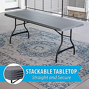 Lifetime 6-Foot Nesting Table, Gray