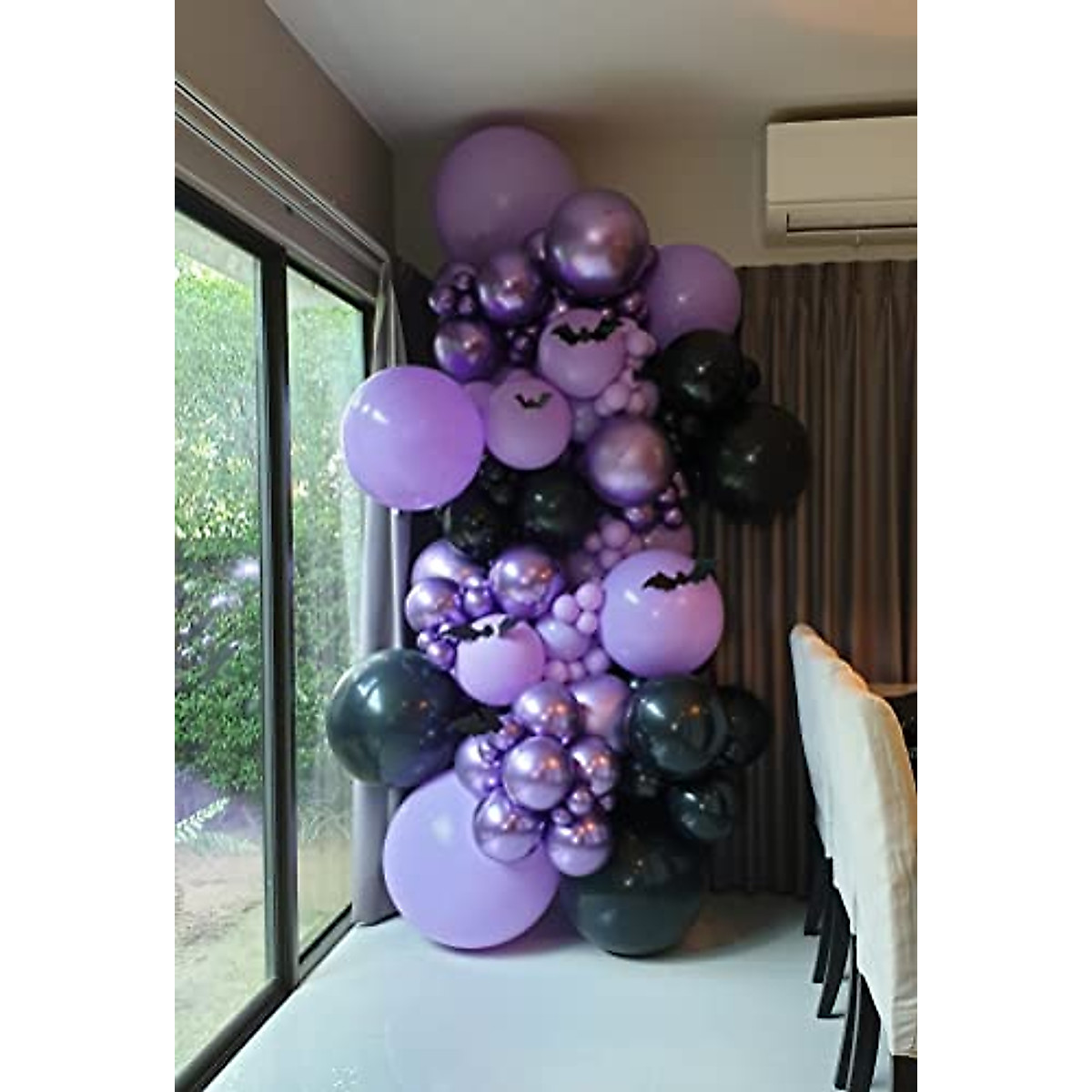 Zee Party Supply Purple Black Balloons Garland Arch 122 PCS Different Sizes 18 12 5 Inch for Gender Reveal Baby Shower Birthday Party Wedding Party Decoration