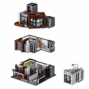 General Jim's Modern Cubist Villa Modular City Building Blocks MOC Bricks Set | Compatible with Lego City Sets and Other Major Brands