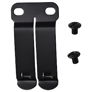 Urjumpea Discreet Monoblock Clip Sheath Belt Clip Clasp Metal Mounting Hardware with Screws, Holster Sheath Belt Clip Clasp