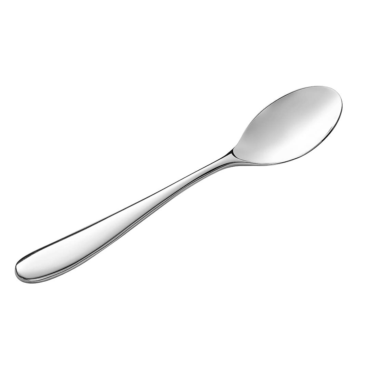 Restaurantware Sovereign 7.8 Inch Table Spoons 2 Heavy-Duty Dinner Spoons - 18/10 Stainless Steel Tableware Dishwashable Sturdy Eating Spoons Appetizer Spoons For Homes Or Restaurants