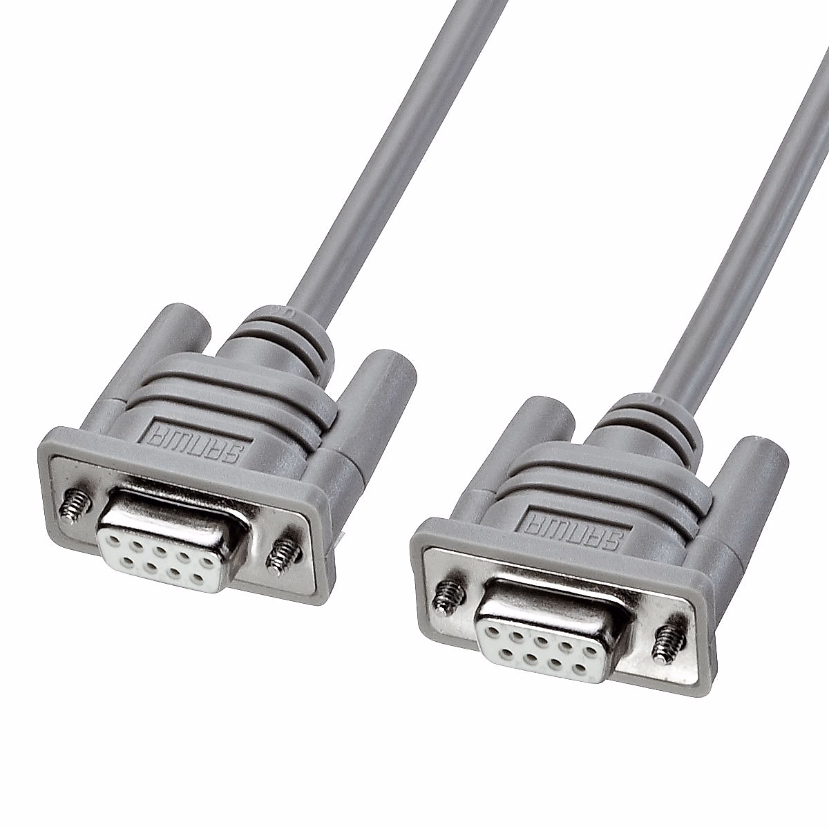 Sanwa Supply KRS-403XF-5K2 RS-232C Cable (Cross), 16.4 ft (5 m), Light Gray