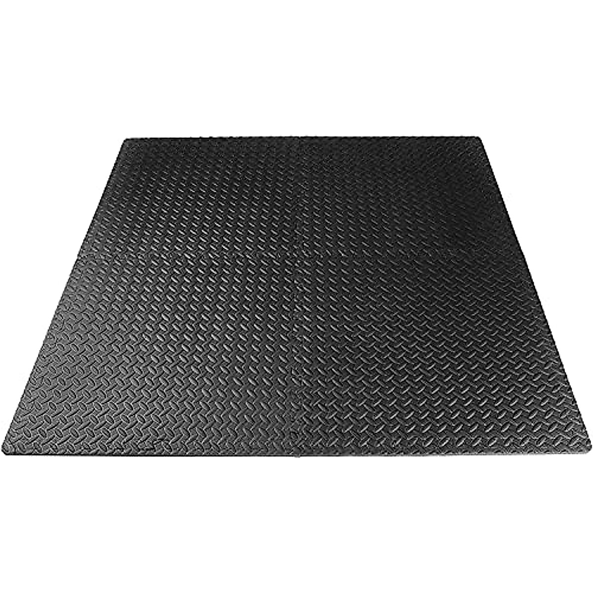 Epic Fitness Foam Gym Floor Tiles - Interlocking Floor Mats for Home Gym - Non-Slip Noise-Dampening Eva Foam Squares (6 Pack)