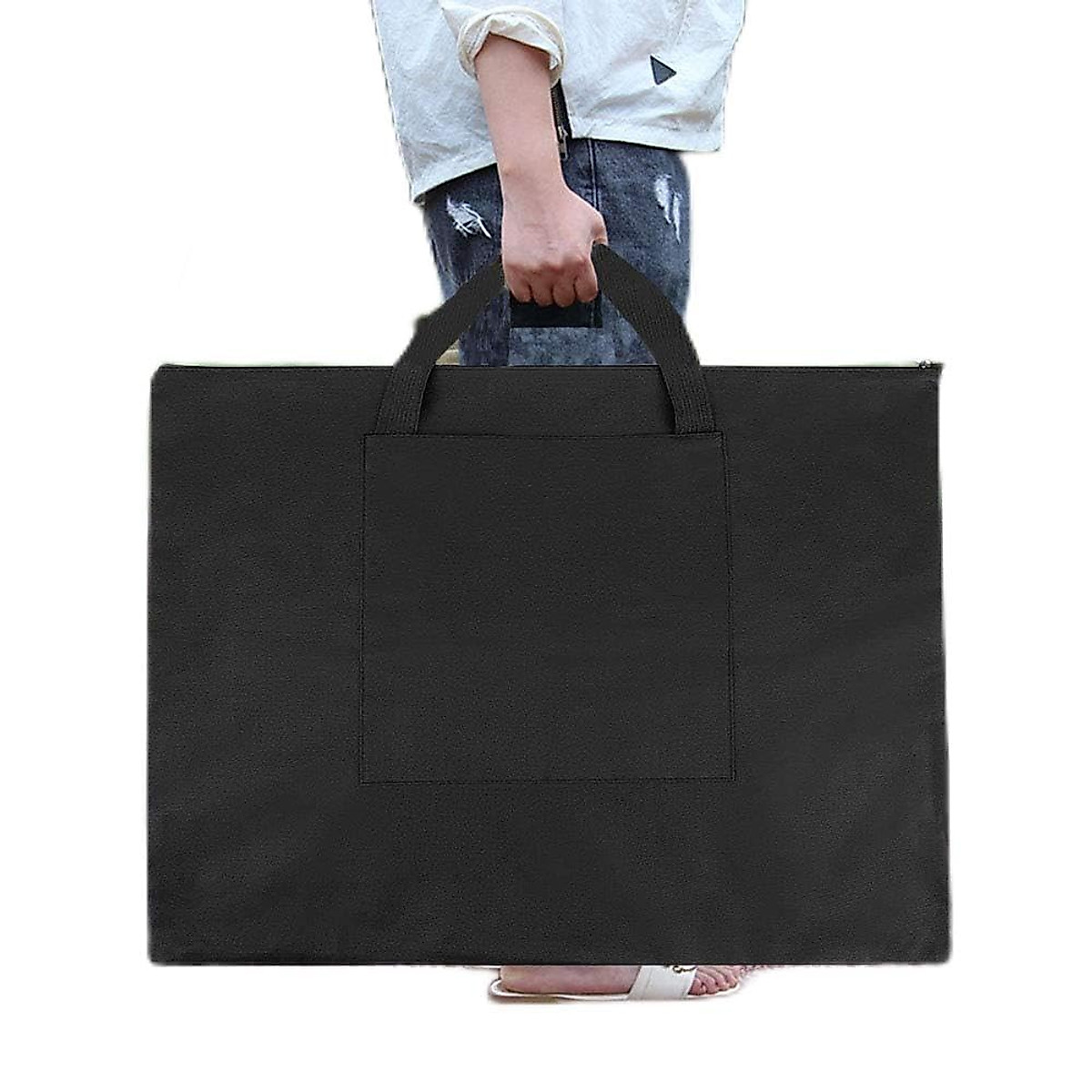 A2 Painting Drawing Board Storage Bag Waterproof Art Carry Tote Bag Canvas Art Portfolio Case Large File Folder Handbag