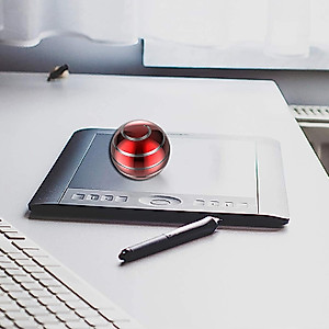 Apqdw Kinetic Desk Toys, 1.54'' Kinetic Spinning Desk Toys for Kids Adults, Fidget Toys for Party Favors, Christmas Stocking Stuffers, Easter Basket (39MM, Red-A)