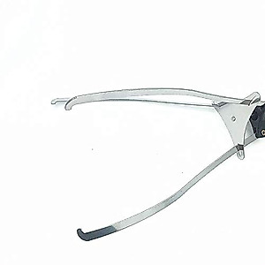 COMOK Black Silver Tone Family Restaurant 3 Claws Bowl Dish Plate Clip Clamp 2pcs