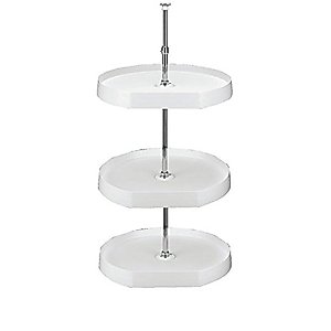 Rev-A-Shelf 7000 Series D-Shaped 3 Shelf Set 20" White