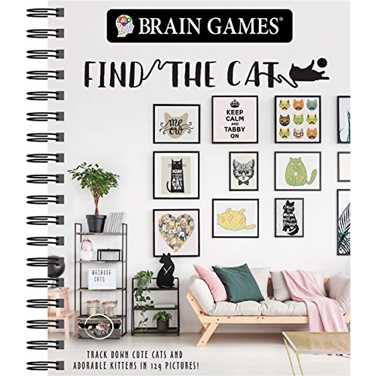 Brain Games - Find the Cat: Track Down Cute Cats and Adorable Kittens in 129 Pictures (Volume 1) (Brain Games - Picture Puzzles)