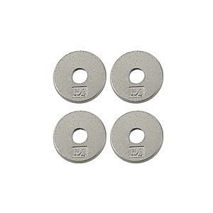 Ader Hollow E-Z Curl 1" Bar w/ 4 pcs of 1.25lb + 2.5lb Gray 1" Standard Weight Plates