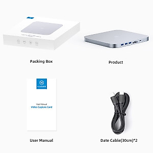 Hagibis USB-C Hub with Dual Hard Drive Enclosure, Type-C Docking Station for Mac Mini M2, Mac Studio M1 Max Ultra with 2.5inch SATA, M.2 NVMe NGFF, USB 3.1 Gen2, USB-C, SD/TF, 2 USB 3.0 (MC25 Pro)