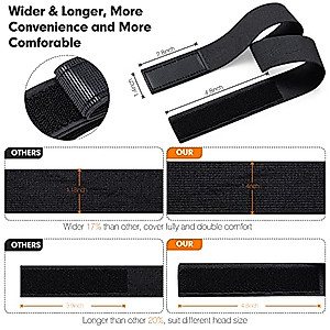 BEPARTNER Lace Melting Elastic Band for Wig: 6 PCS Wigs Bands for Lace Frontal Melt - Edge Wrap to Lay Edges | Lace Front Melt Laying Strap